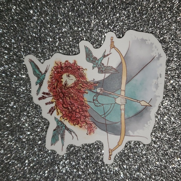 Disney | Design | Disney Merida Waterproof Sticker Pixar | Poshmark